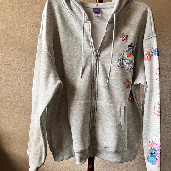 Disney | Tops | Disney Stitch Gray Hoodie | Poshmark
